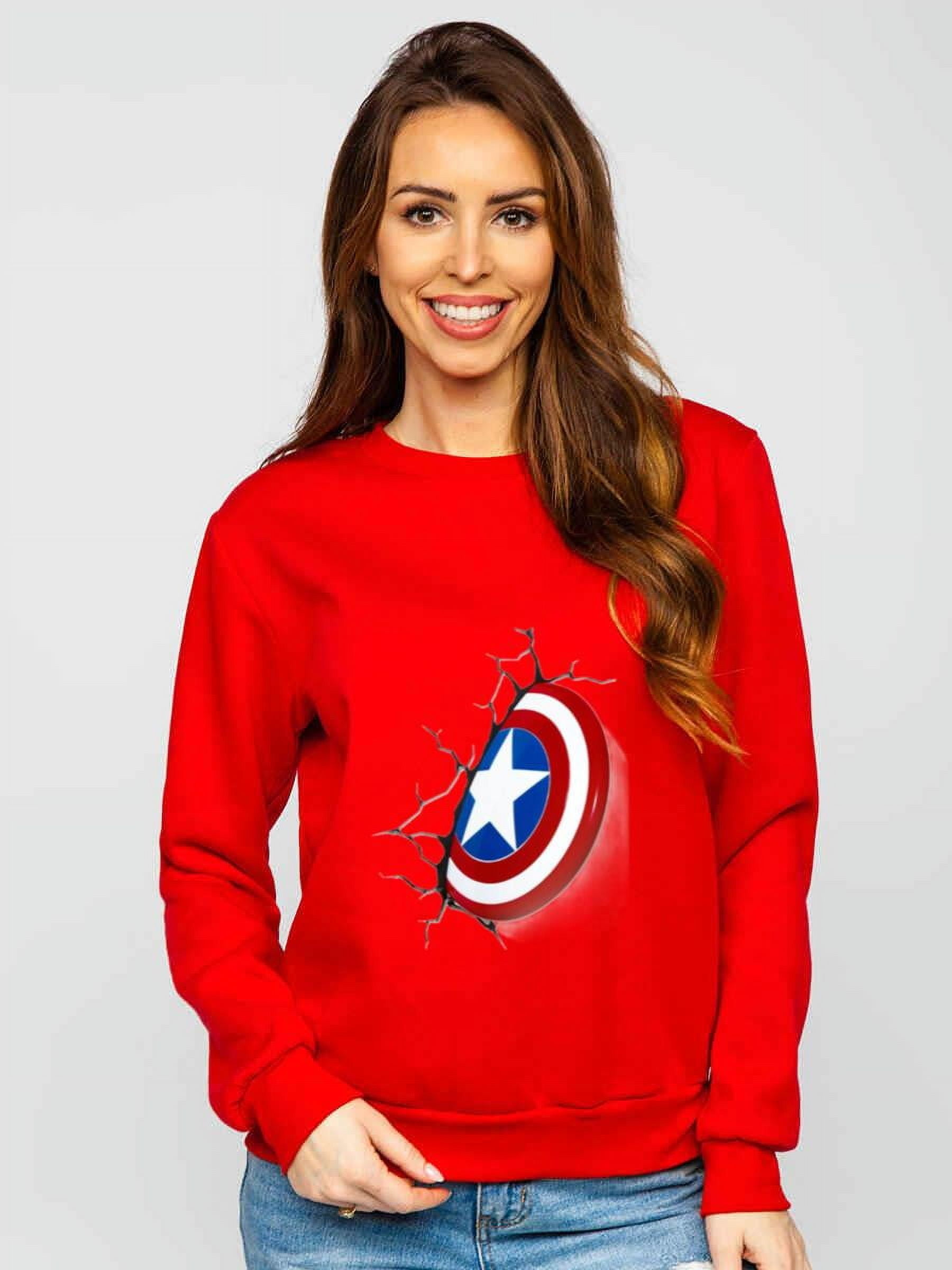 Captain America Shield Breaking Wall T-Shirt , Sweatshirt , Hoodie ...