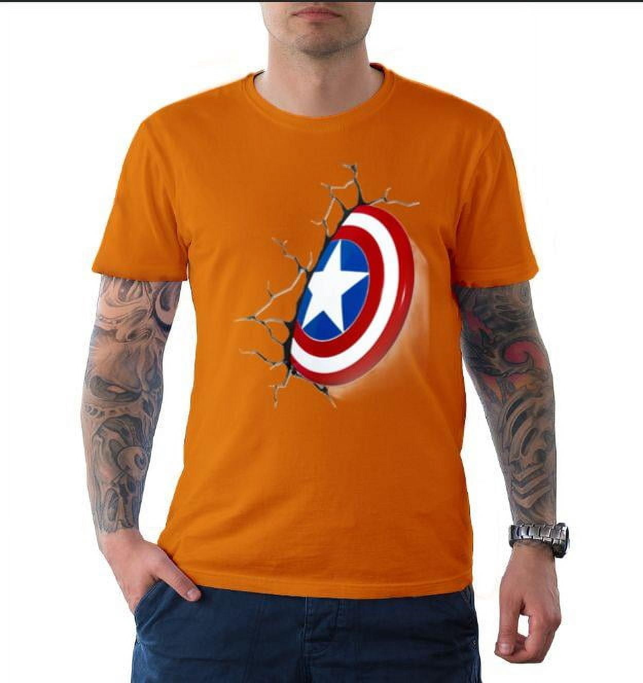Captain America Shield Breaking Wall T-Shirt , Sweatshirt , Hoodie ...