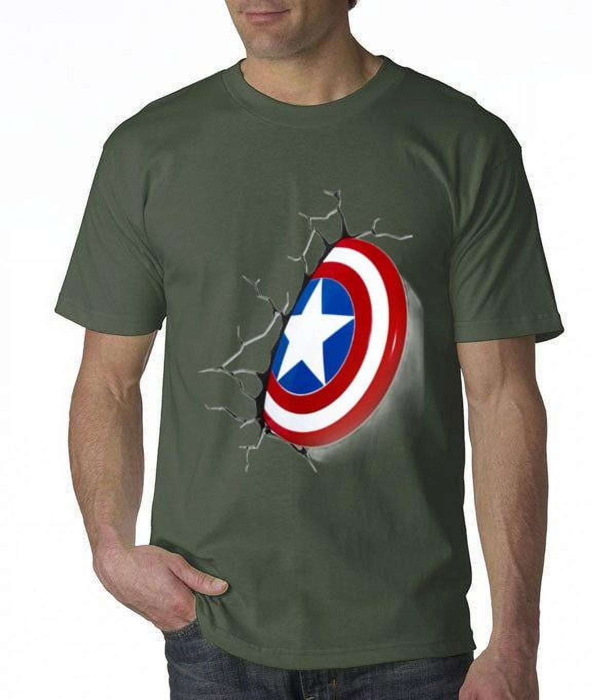 Captain America Shield Breaking Wall T-Shirt , Sweatshirt , Hoodie ...