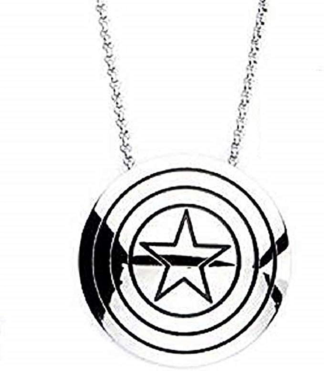 Marvel Studios: Captain America Shield Logo - Stainless Steel Pendant ...