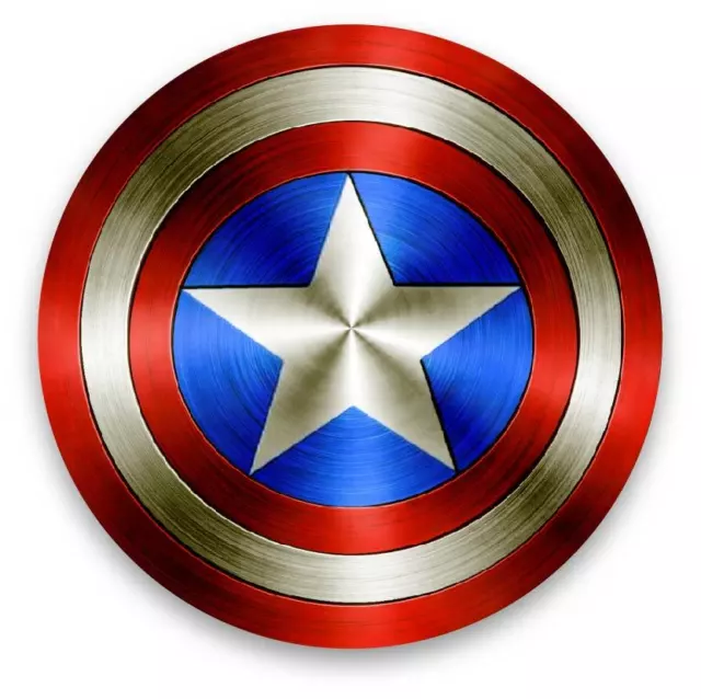 Captain America Shield Removable Wall Comic Sticker Decalphone Decal ...