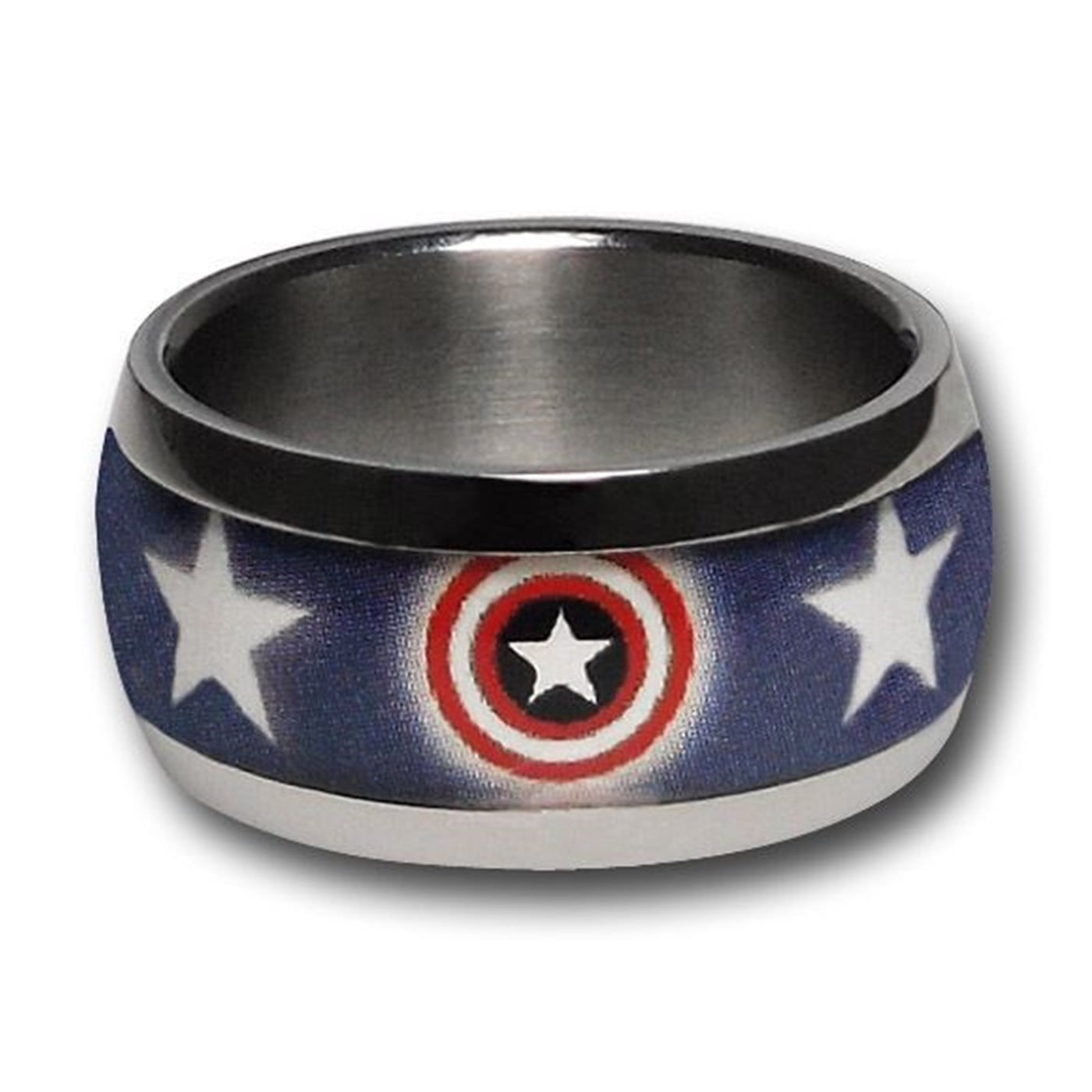Captain America Shield & Stars Ring Size 10, with Marvel Gift Box ...