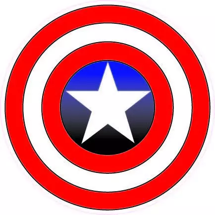 Captain America Shield Sticker Window Decal Phone Decal Water Bottle ...