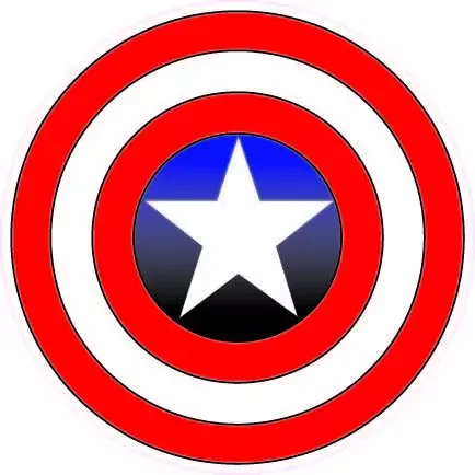 Captain America Shield Sticker Window Decal Phone Decal Water Bottle ...