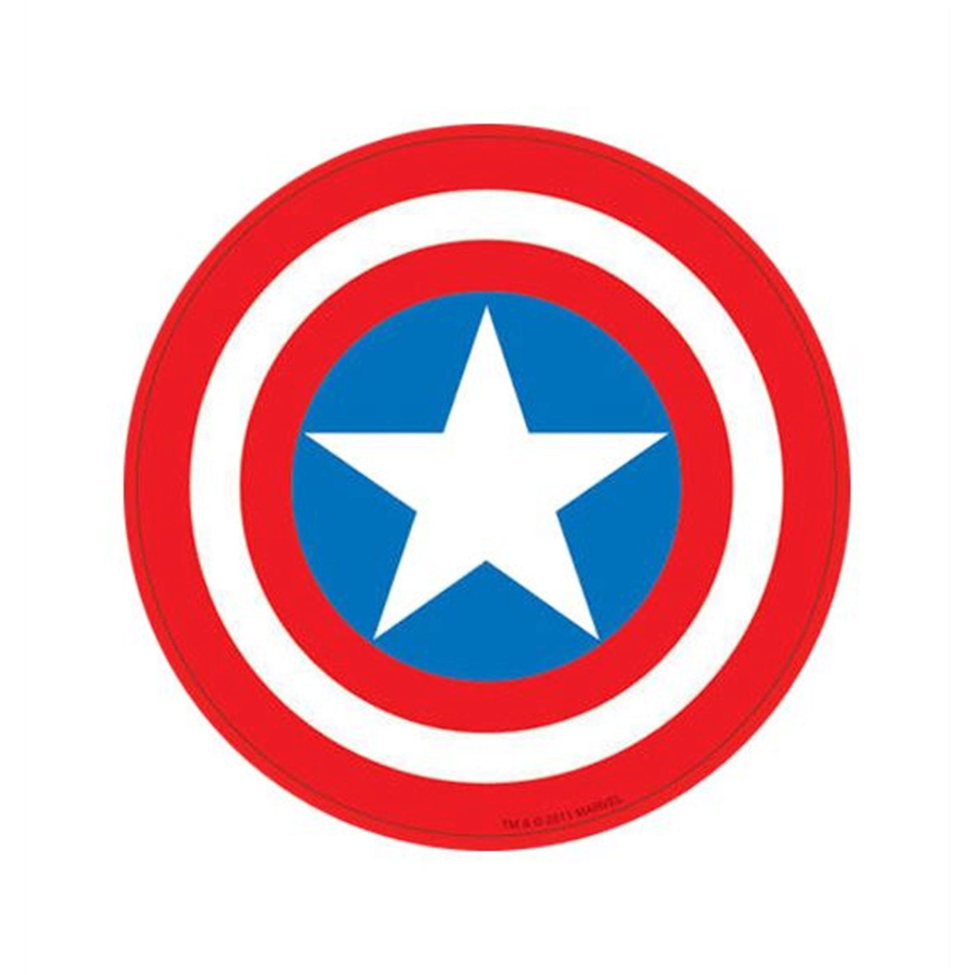 Captain America Shield Symbol Sticker - Walmart.com