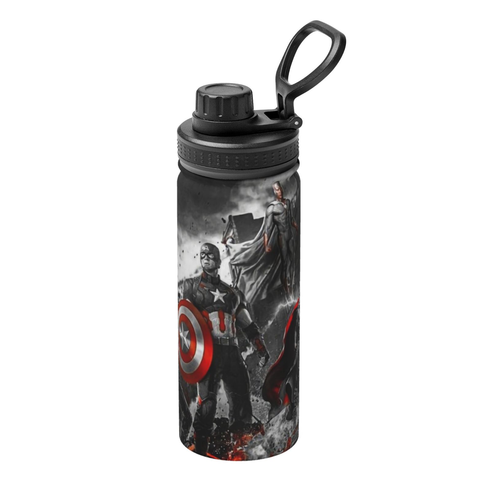 Captain America Sports Insulated Water Bottle Stainless Steel Portable ...
