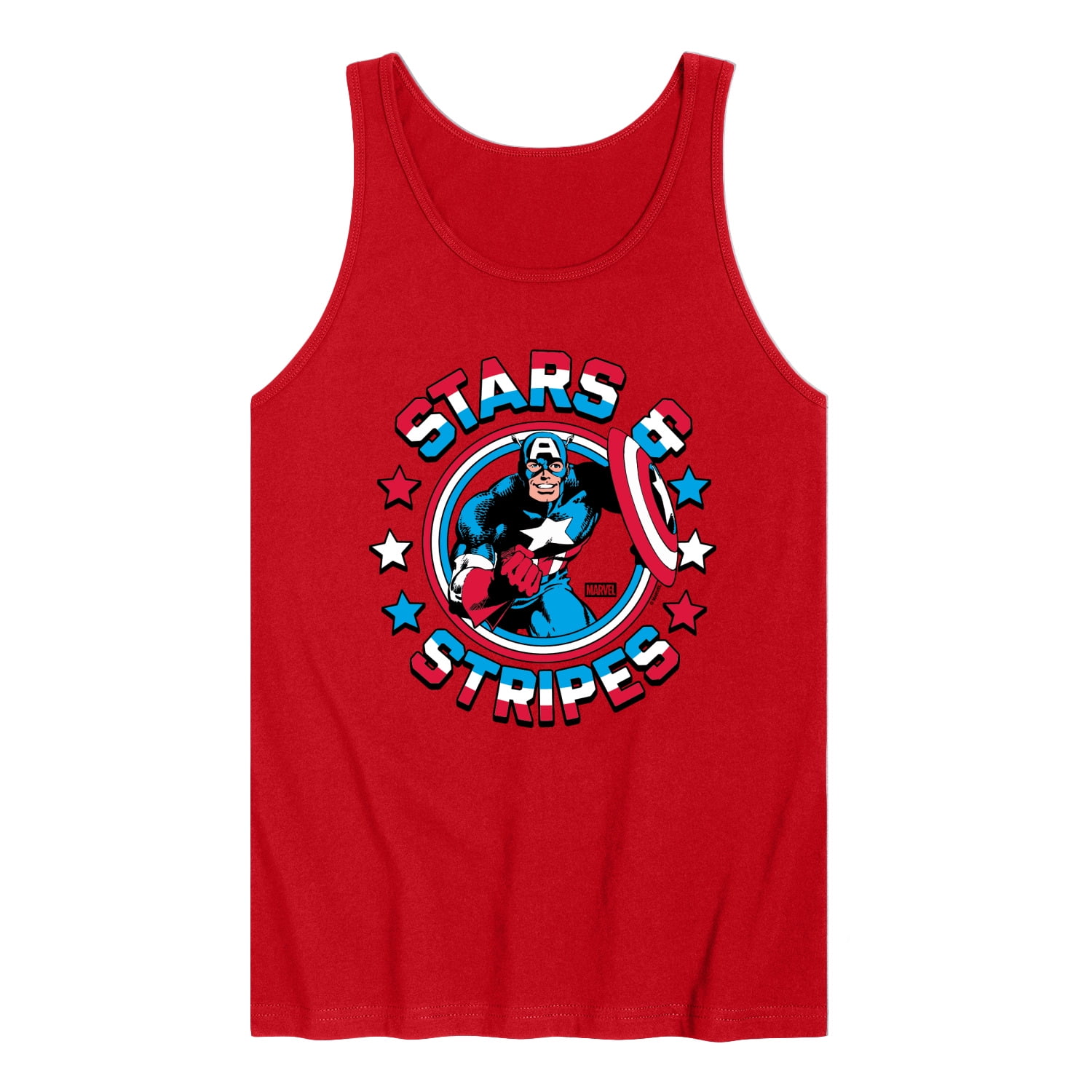 Captain America - Stars And Stripes - Men's Sleeveless Graphic Tank ...