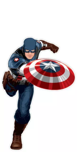 Captain America Sticker Phone Decal Water Bottle Stickers Car Decals ...