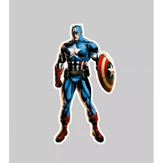 Captain America Sticker Phone Decal Water Bottle Stickers Car Decals ...