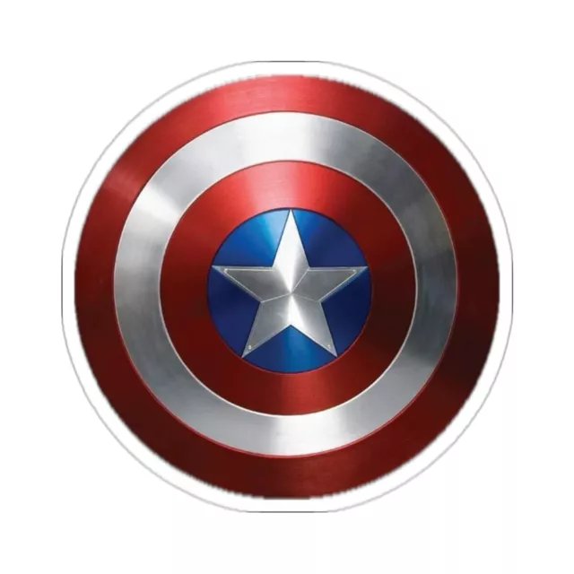 Captain America Superhero Classic Shield Logo Design Sticker Vinyl ...