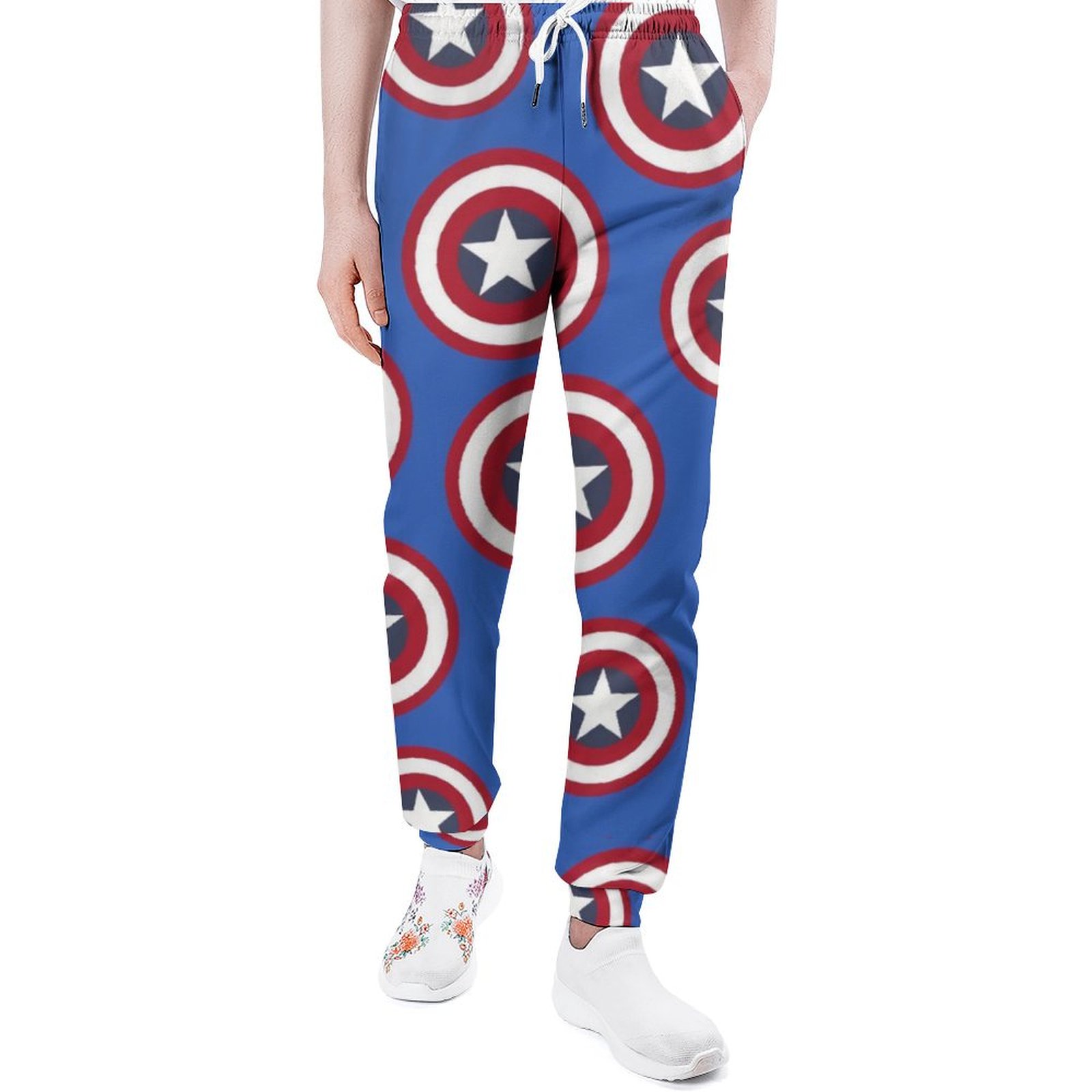 Captain America Sweatpants for Men,Track Pants Casual 3D Print Wide ...