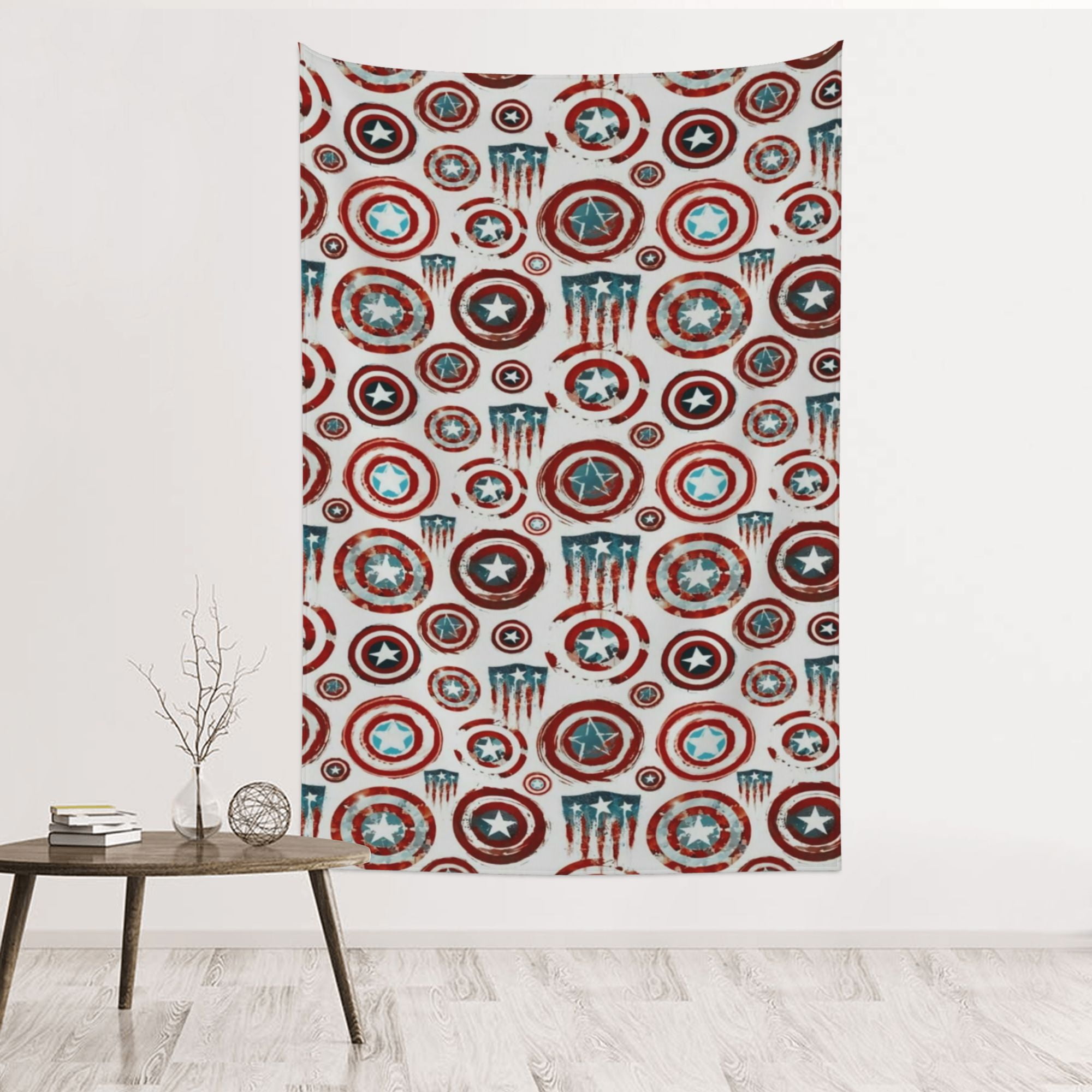Captain America Tapestry Aesthetic Wall Hanging for Living Room Bedroom ...