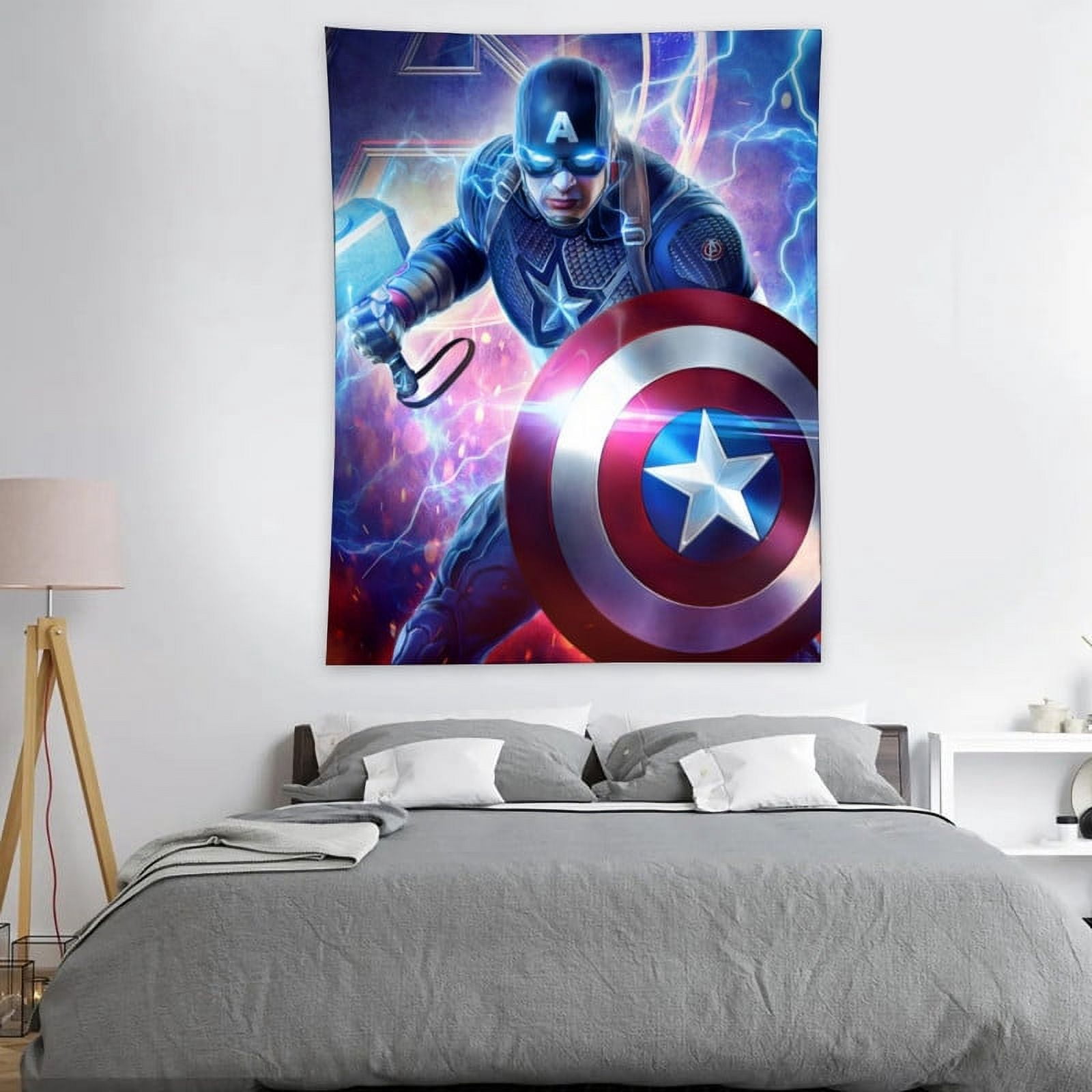 Captain America Tapestry Gift Wall Hanging Backdrop for Room Bedroom ...
