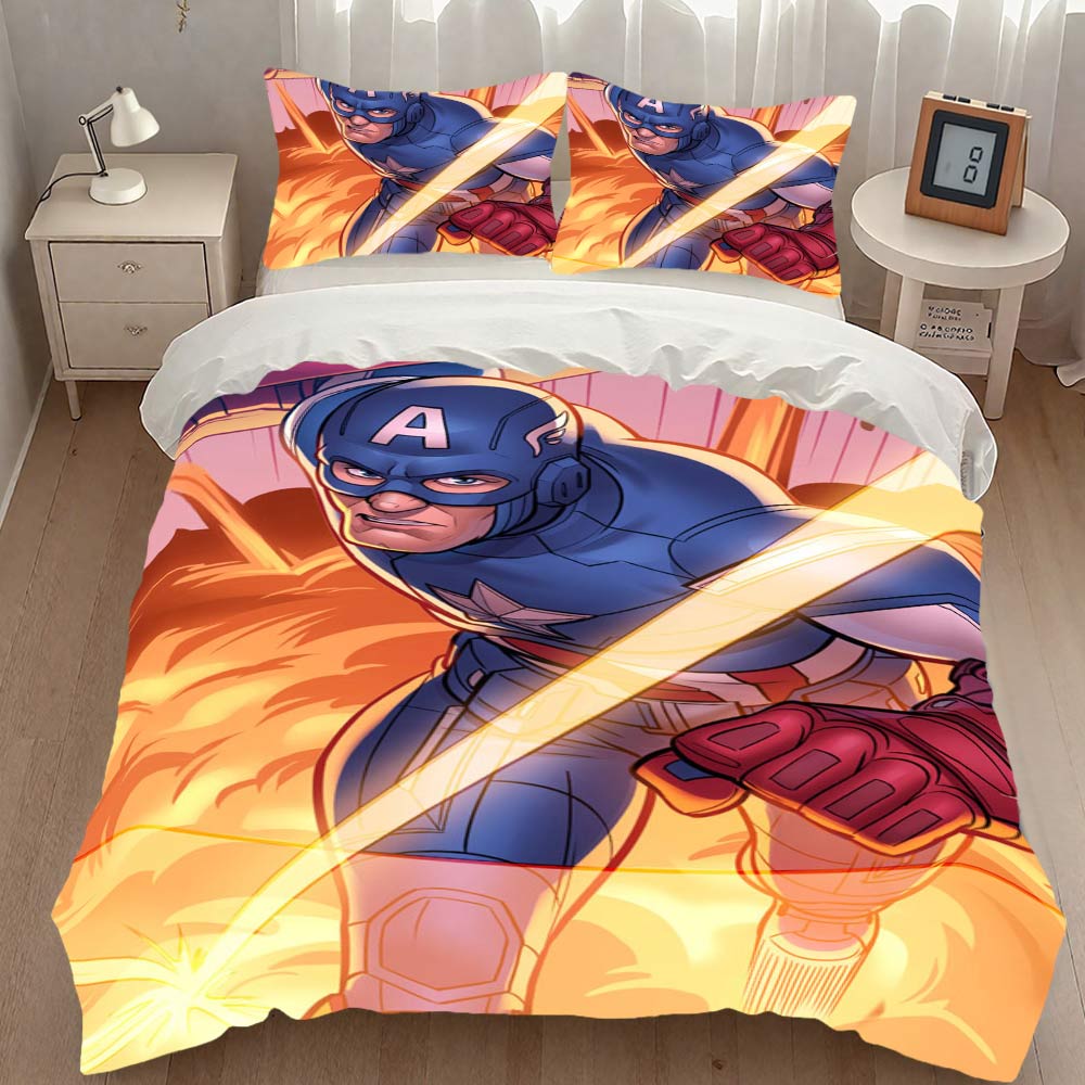 Captain America Toddler Bedding Set Comforter Girls Boys Pillow Gifts ...
