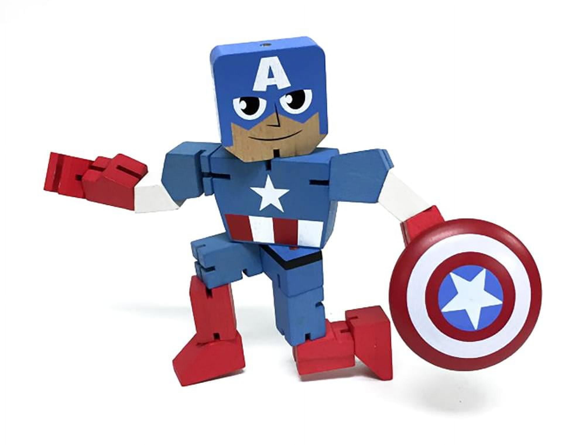 Captain America Wood Warriors 8" - Walmart.com