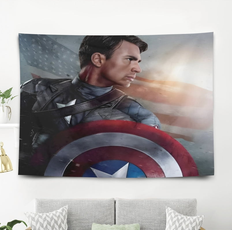 Captain America pattern wall hanging 50*60 inches high-definition ...