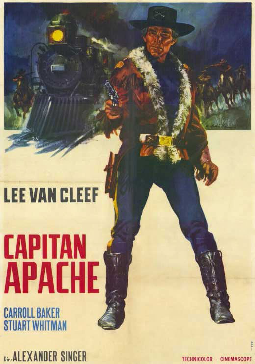 Captain Apache - movie POSTER (Style A) (11" x 17") (1971) - Walmart.com