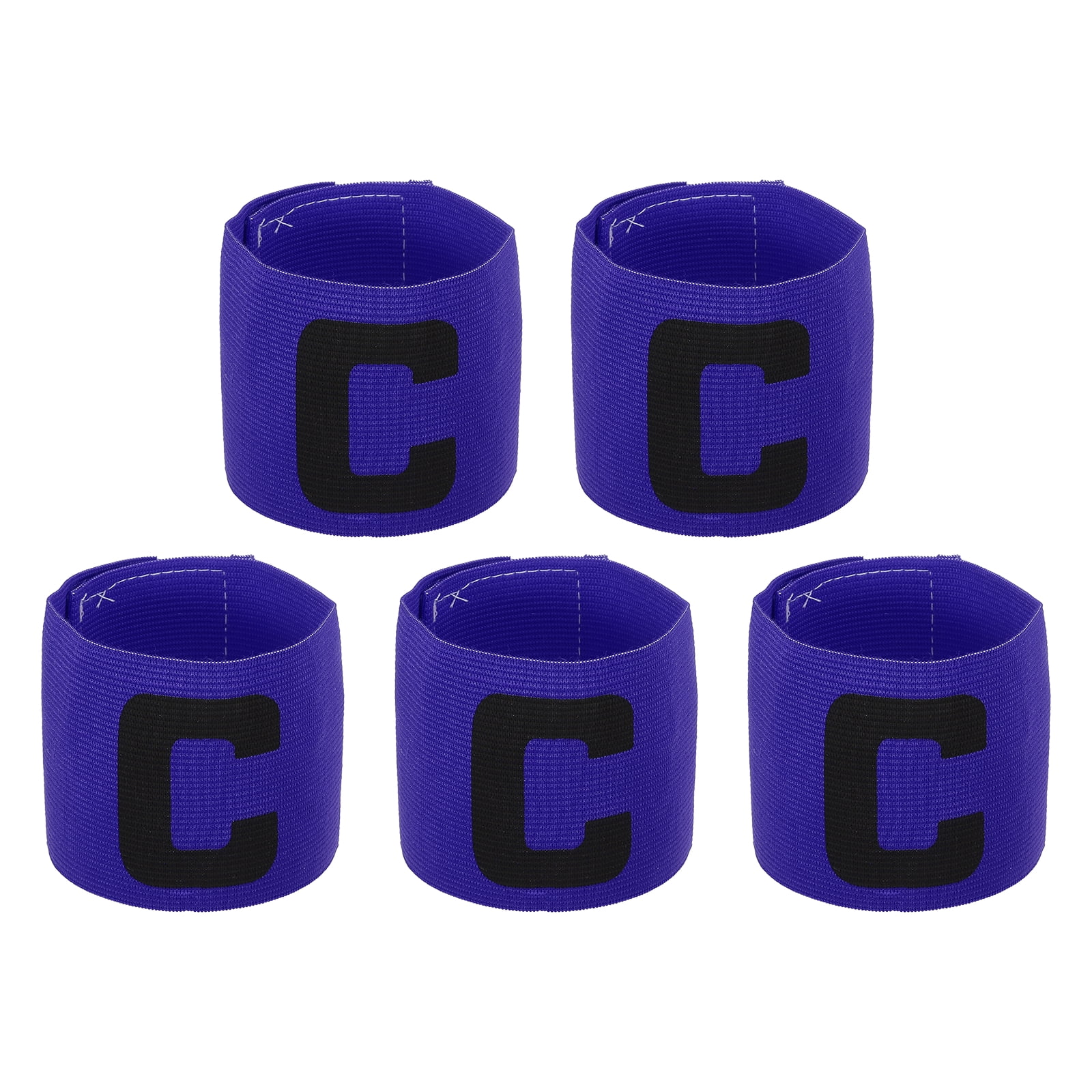 Captain Armband Adjustable Elastic Soccer Captain's Arm Band, Blue, 5 ...