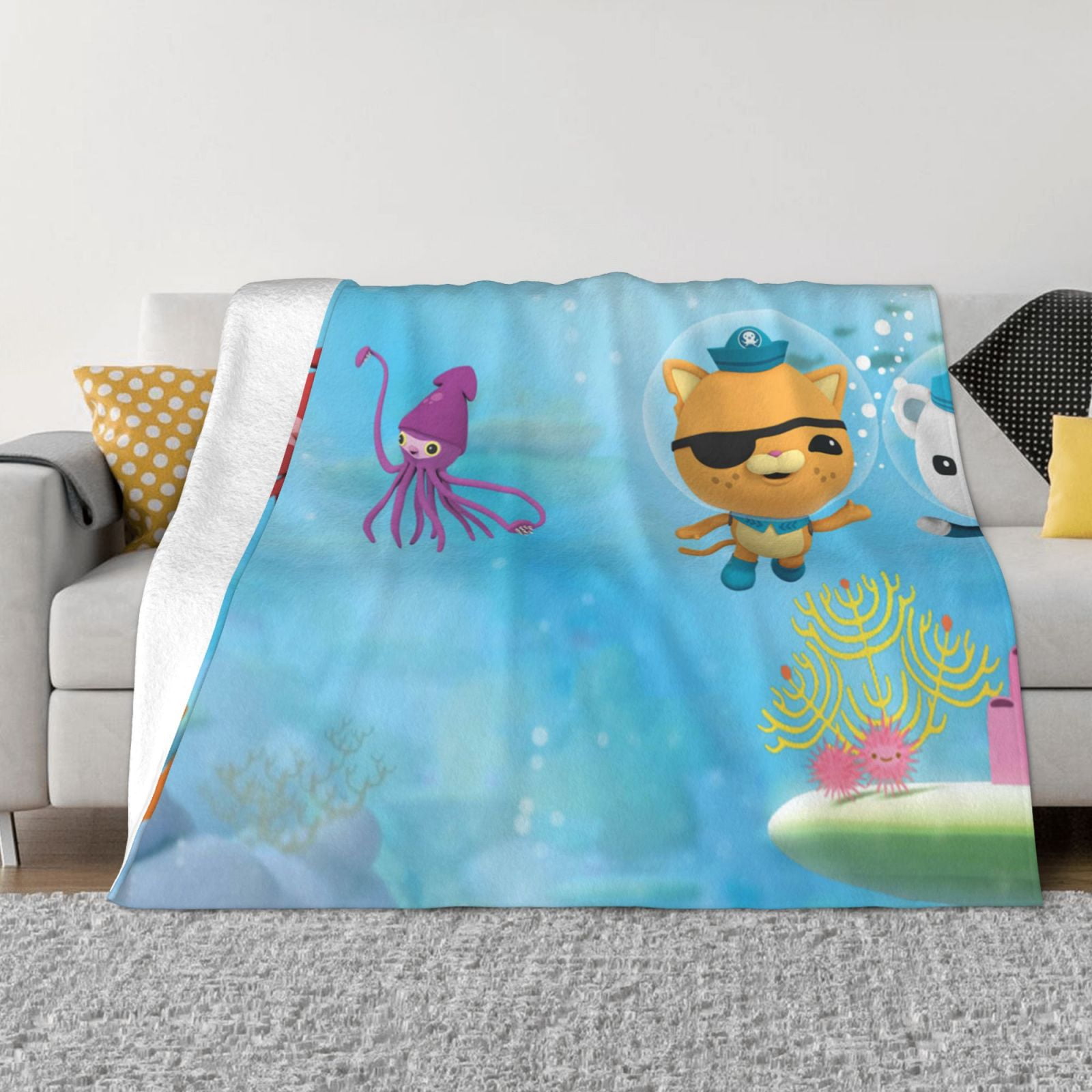 Captain Barnacle Octonauts Blanket Cozy Ultra-Soft Micro Flannel Fleece ...