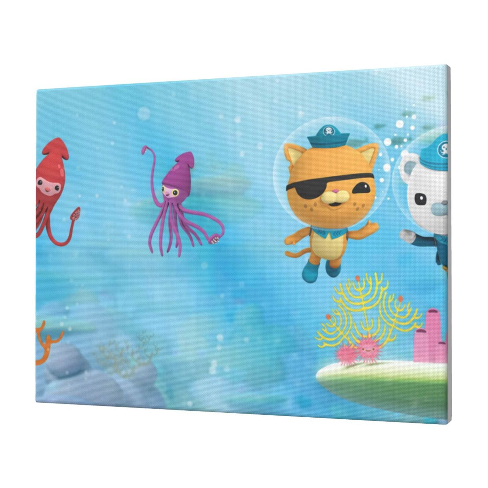 Captain Barnacle Octonauts Canvas Decorative Picture Frame Wall Poster ...