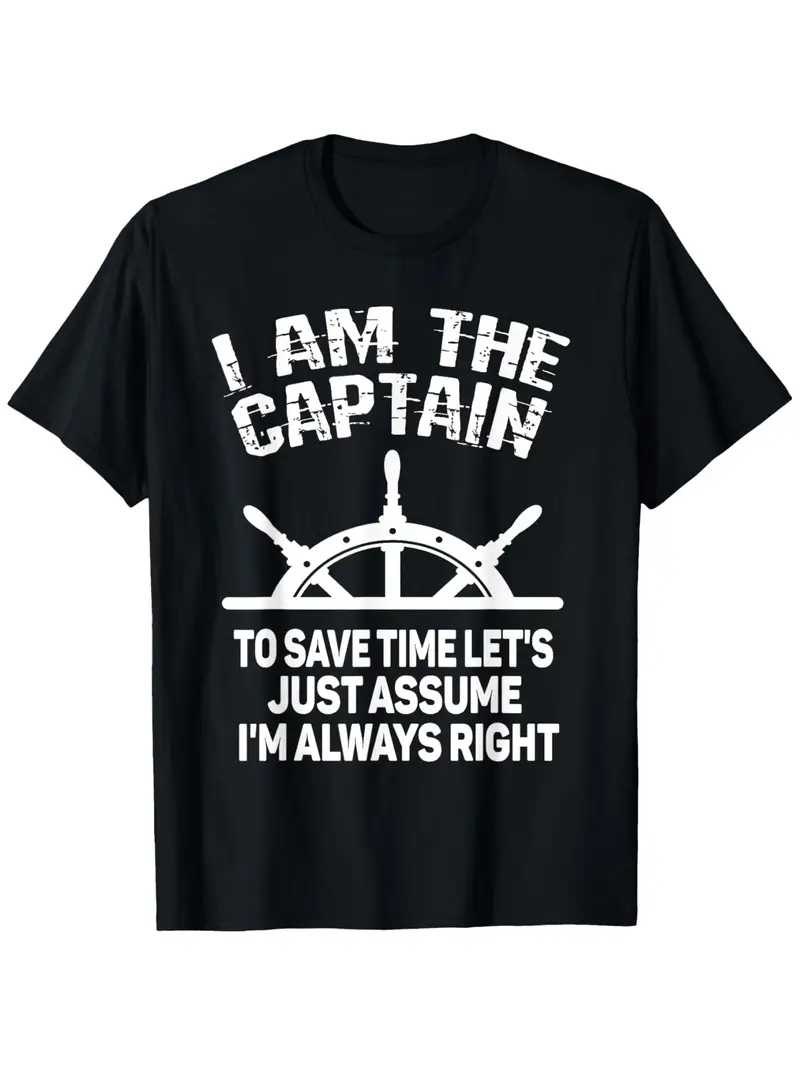 I'm The Captain Boat Nautical T-Shirt for Men & Women - Short Sleeve ...