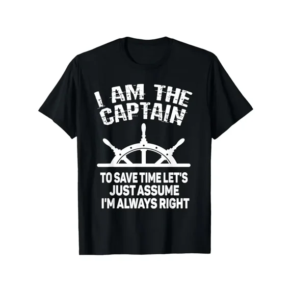 I'm The Captain Boat Nautical T-Shirt for Men & Women - Short Sleeve ...