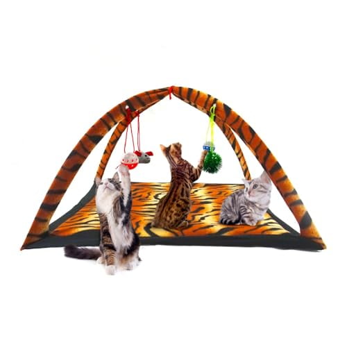 Captain Catnip Interactive Cat Activity Center - Encourage Exercise & Stimulation - Collapsible ...