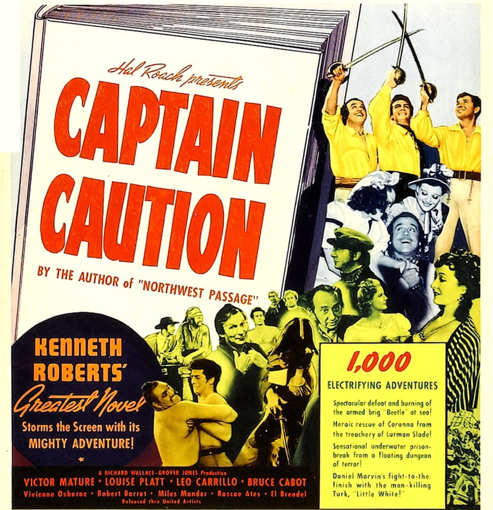 Captain Caution Window Card 1940 Movie Poster Masterprint (24 x 36) - Walmart.com