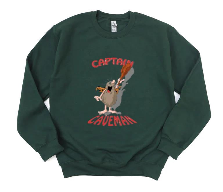 Captain Caveman Hanna Barbera Cartoon Character Retro TV Sweatshirt ...