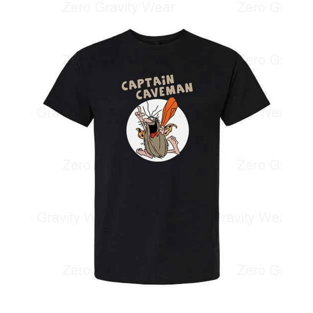 Captain Caveman Retro Cartoon Character Classic TV Show Fan TShirt ...
