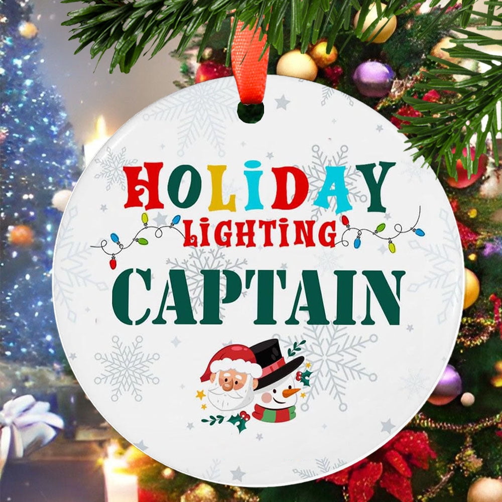Captain Christmas Ornament, Holiday Tree Ornament, Gift for Mom, Love ...
