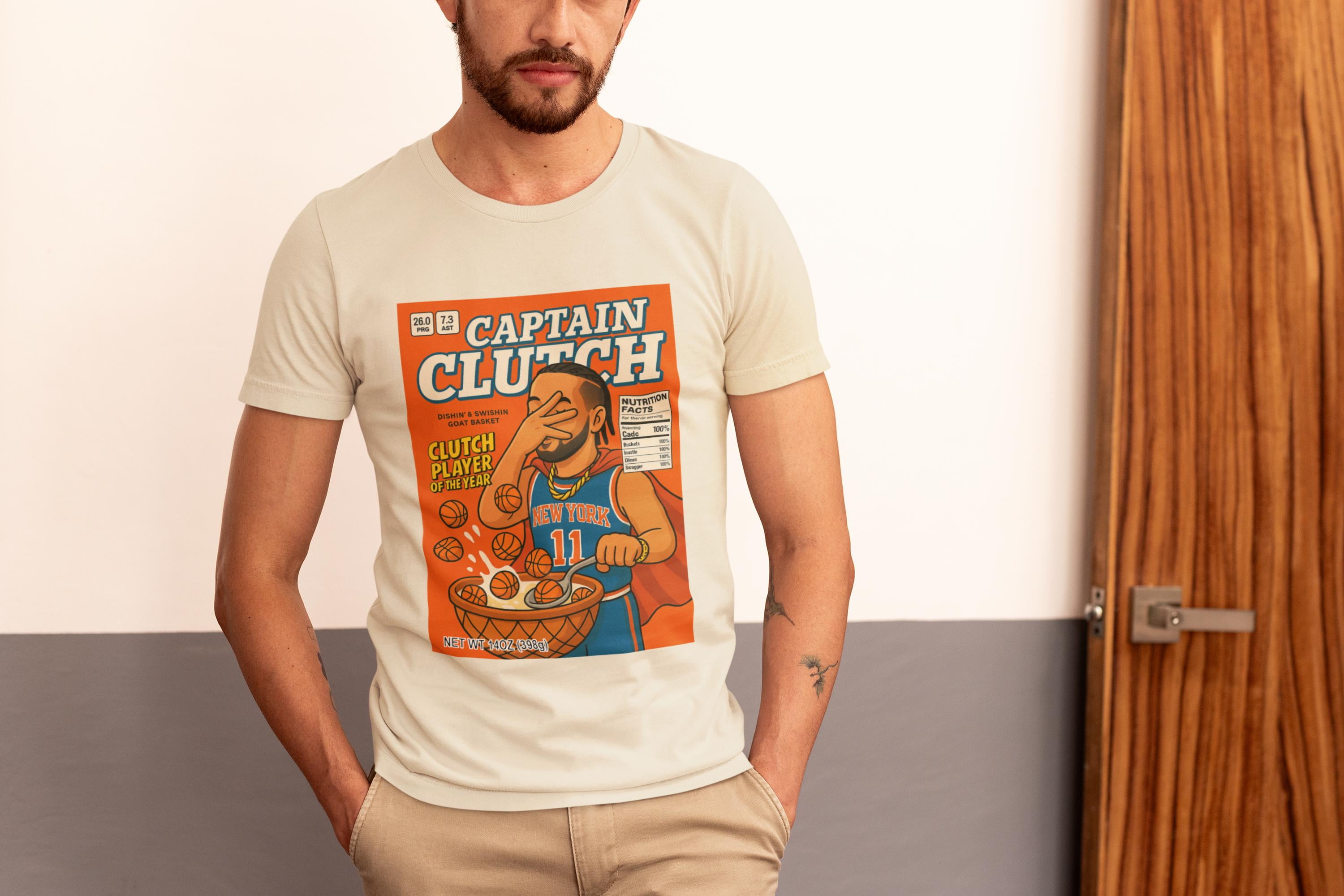 Captain Clutch New York Basketball Brunson Fans Funny Apparel, Brunson ...