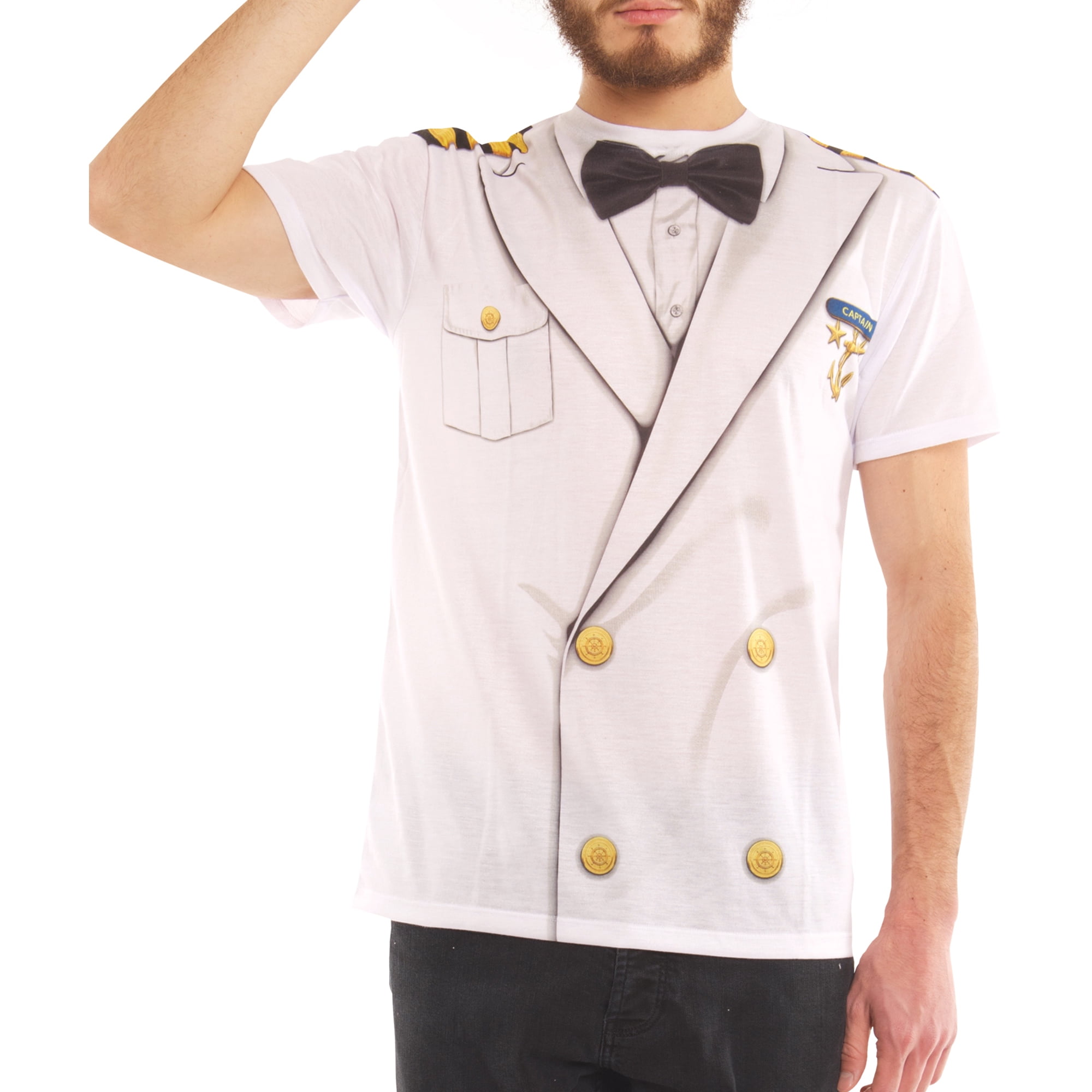 Captain Costume Tee Apparel Sublimated - Sublimation - Walmart.com