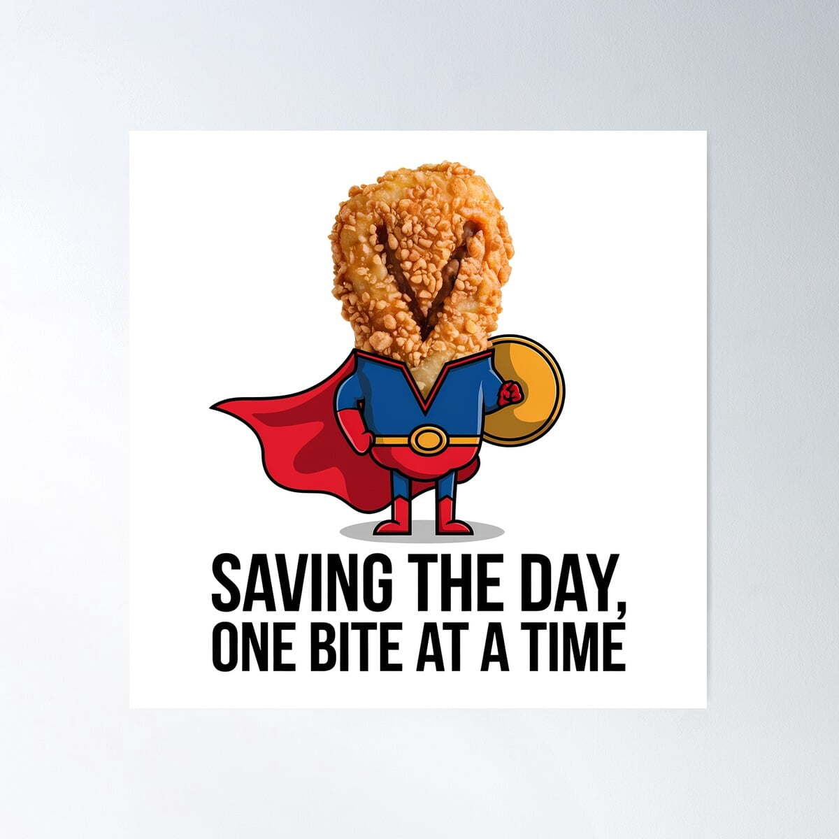 Captain Crispy Poster Wall Art, Modern Wall Decor For Living Room ...