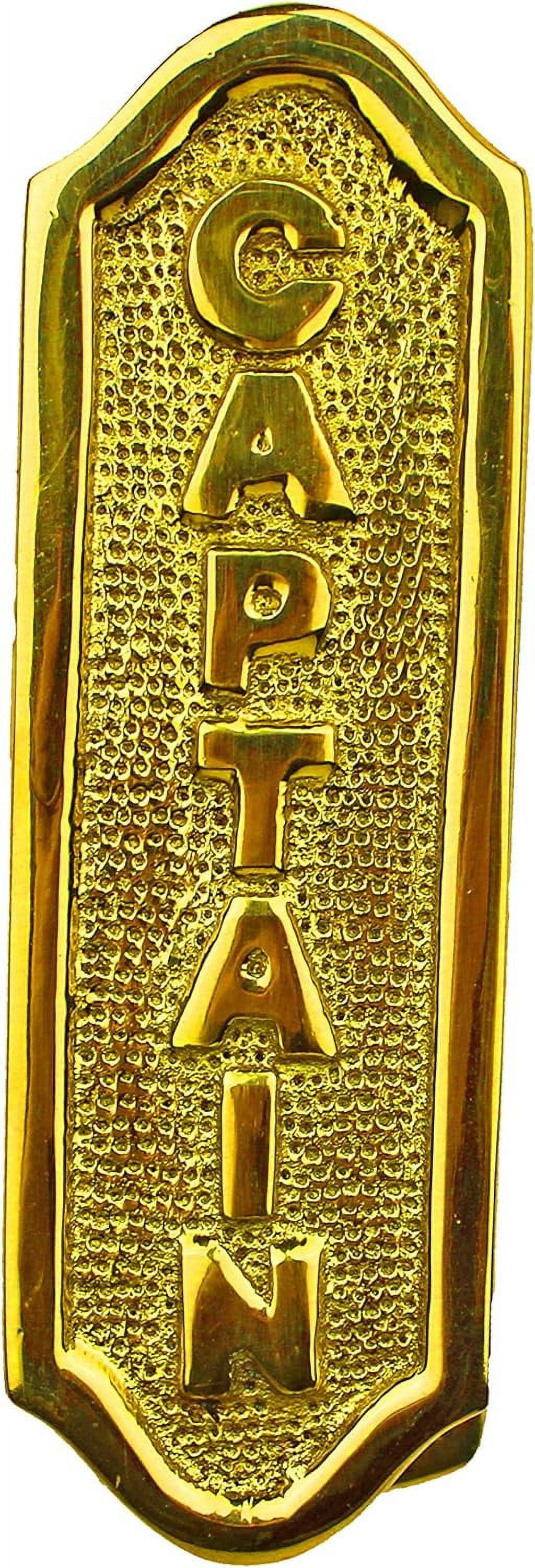 Captain Door Knocker Polished Brass with Lacquer Finish - Walmart.com