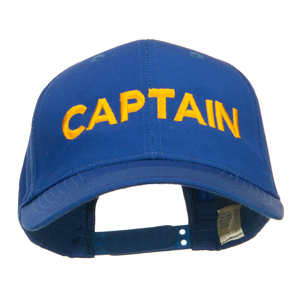 Captain Embroidered Cap - Royal OSFM - Walmart.com