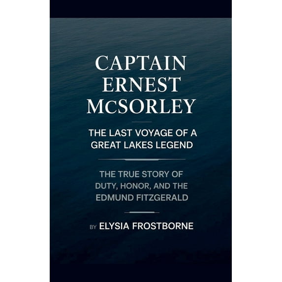Captain Ernest McSorley: The True Story of Duty, Honor, and the Edmund Fitzgerald, (Paperback ...