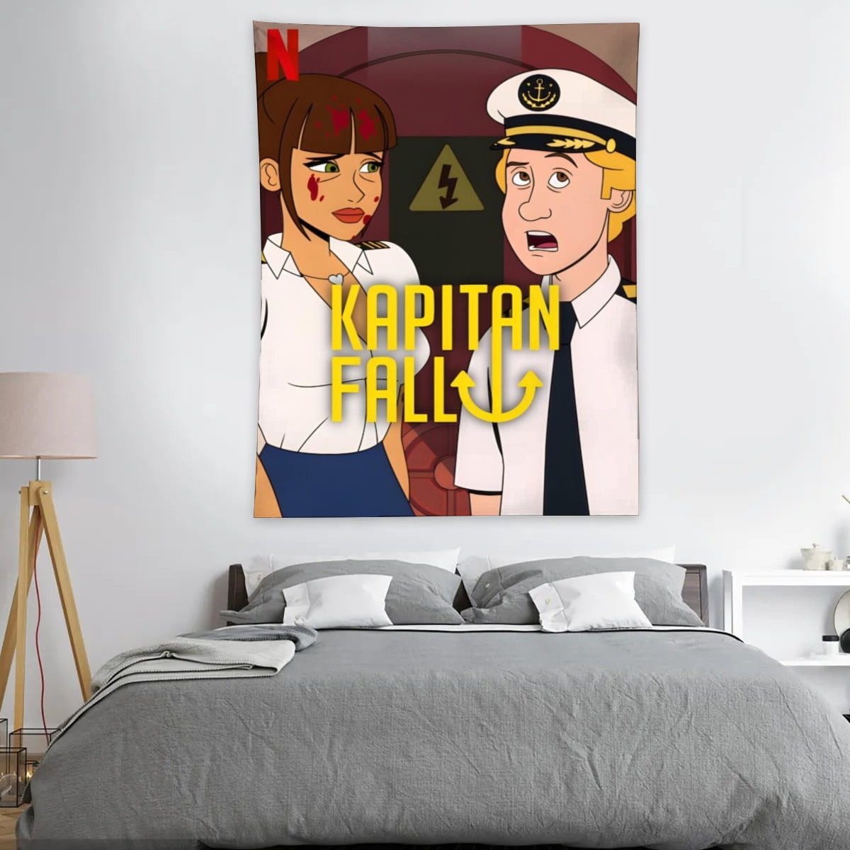 Captain Fal Flag Funny Tapestry Indoor Outdoor Wall Art Tapestry for ...