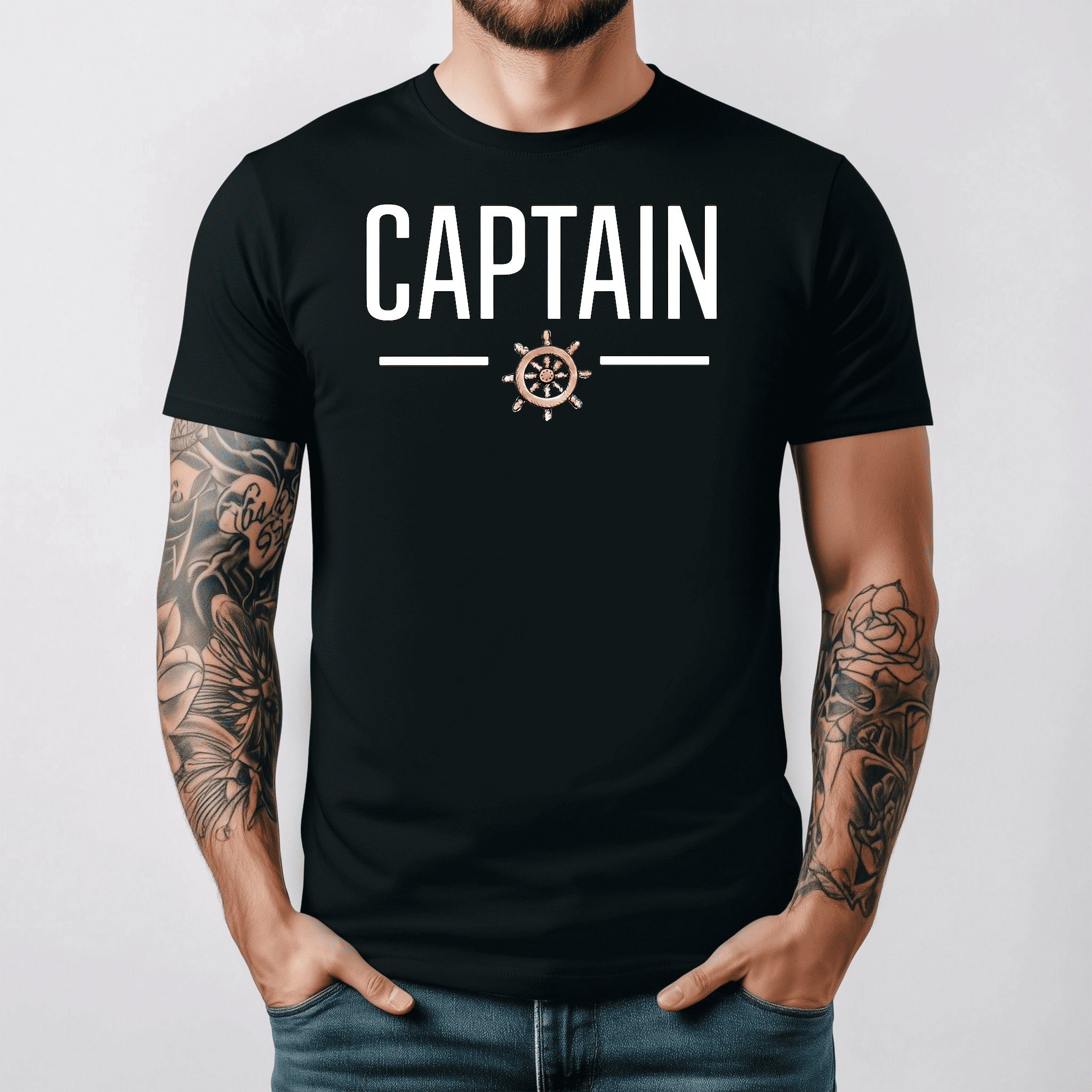 Captain First Mate Boat Lover Boating Sailing Nautical Gift Tee V17871 ...