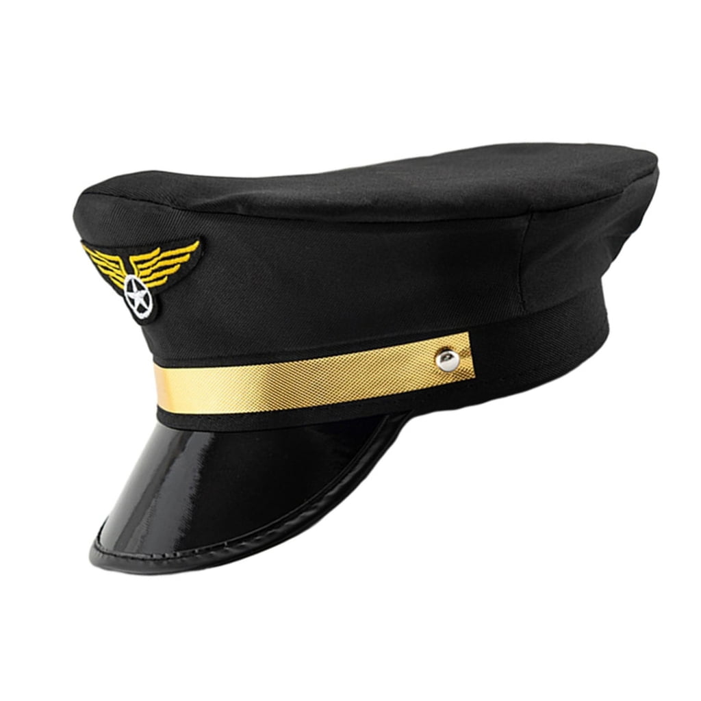 Captain Hat for Women Man Role Play Party Pilot Top Hat Stage ...