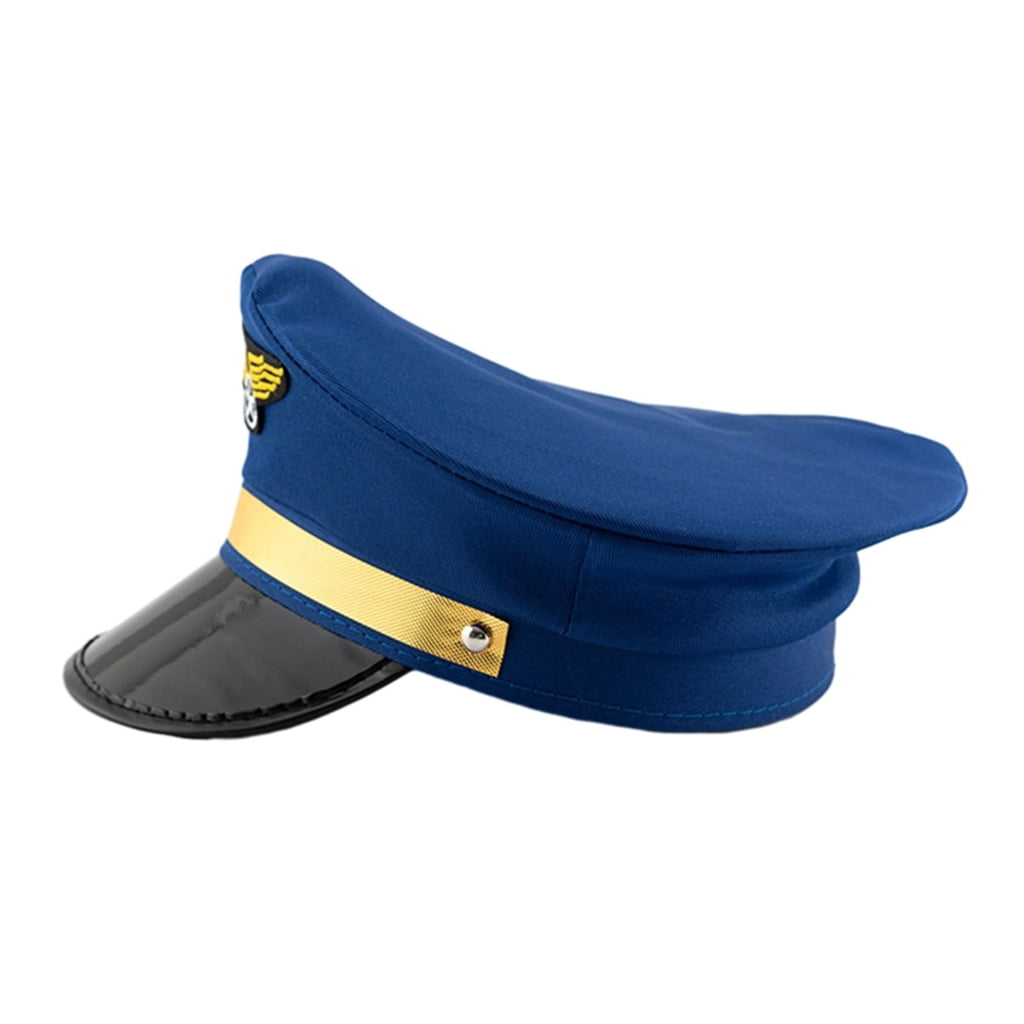 Captain Hat for Women Man Role Play Party Pilot Top Hat Stage ...