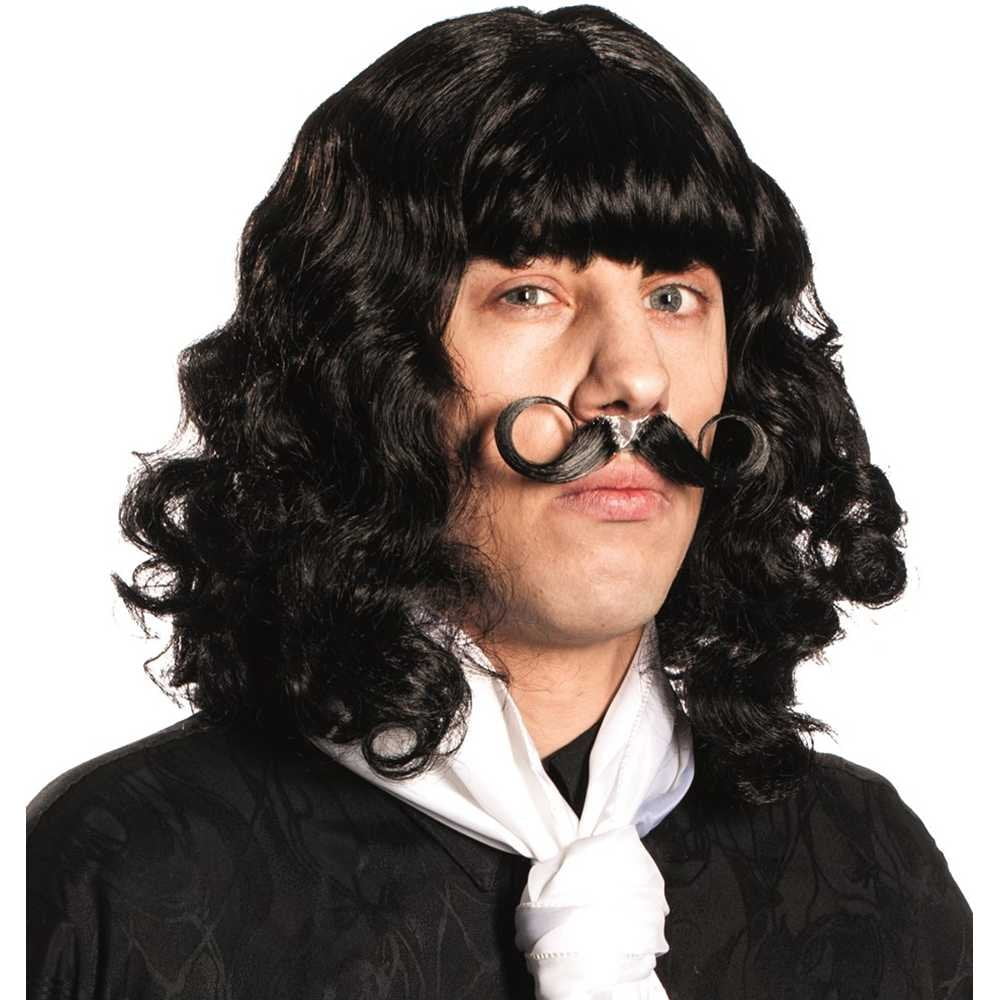 Captain Hook Color BLACK - Enigma Wig Mustache Set Pan Cpt James Peter ...