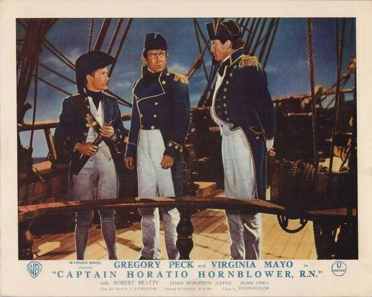 Captain Horatio Hornblower Gregory Peck Robert Beatty vintage artwork ...