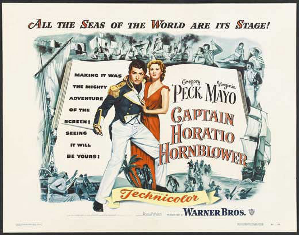 Captain Horatio Hornblower - movie POSTER (Style A) (22" x 28") (1951 ...