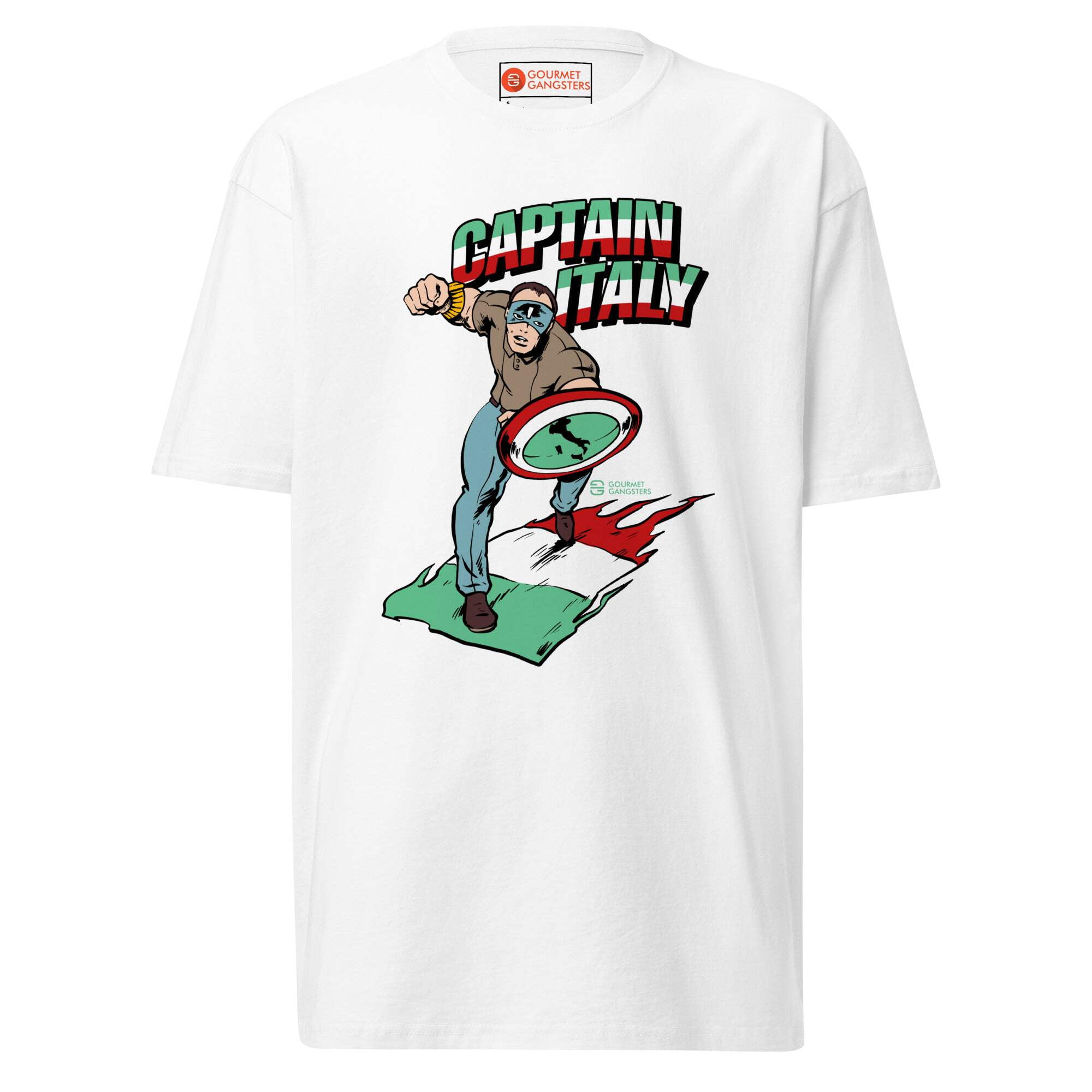 Captain Italy T-Shirt - Italian Superhero Comic Spoof - Walmart.com