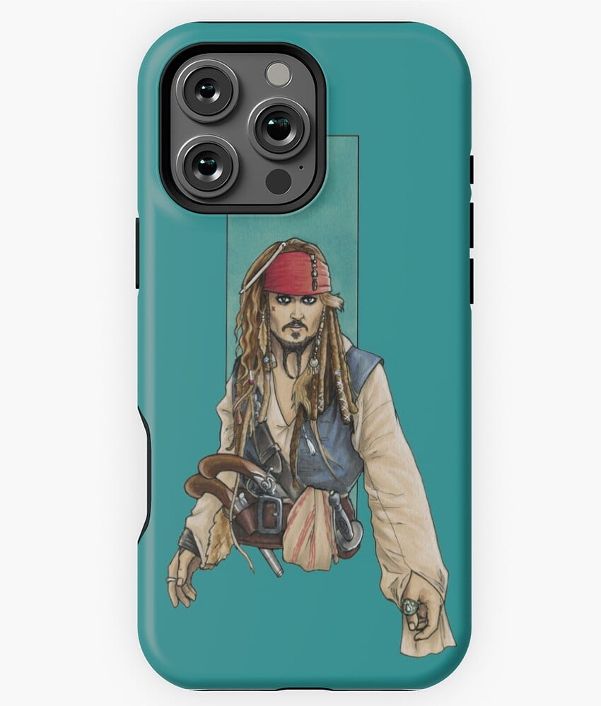 Captain Jack Sparrow Pirate Hero Phone Case for iPhone 16 15 14 13 12 ...