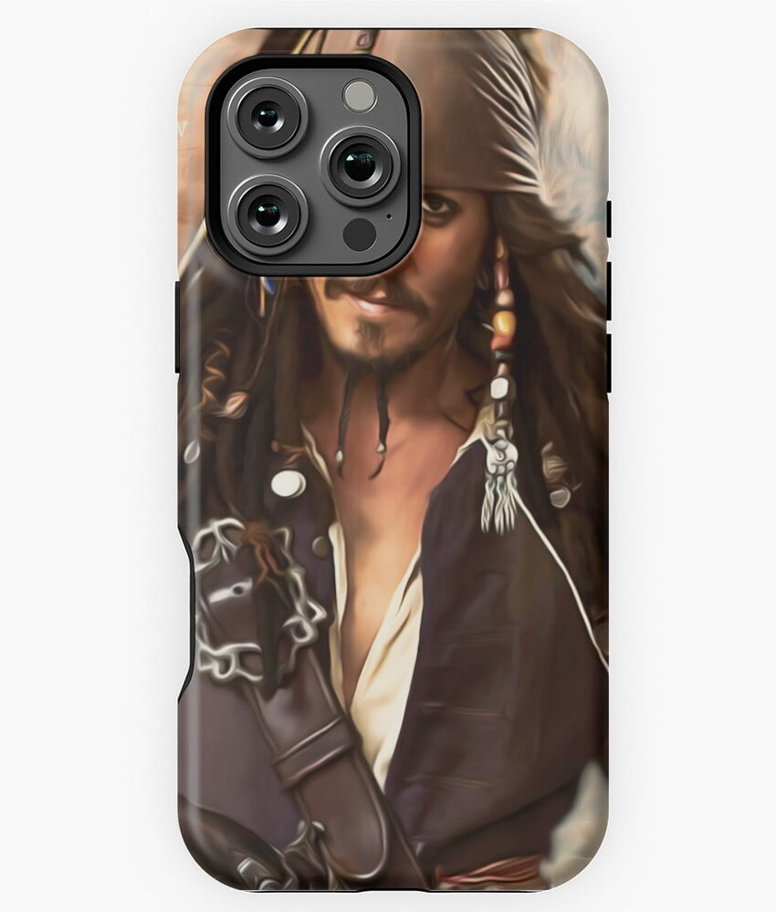 Captain Jack Sparrow Pirate Hero Phone Case for iPhone 16 15 14 13 12 ...