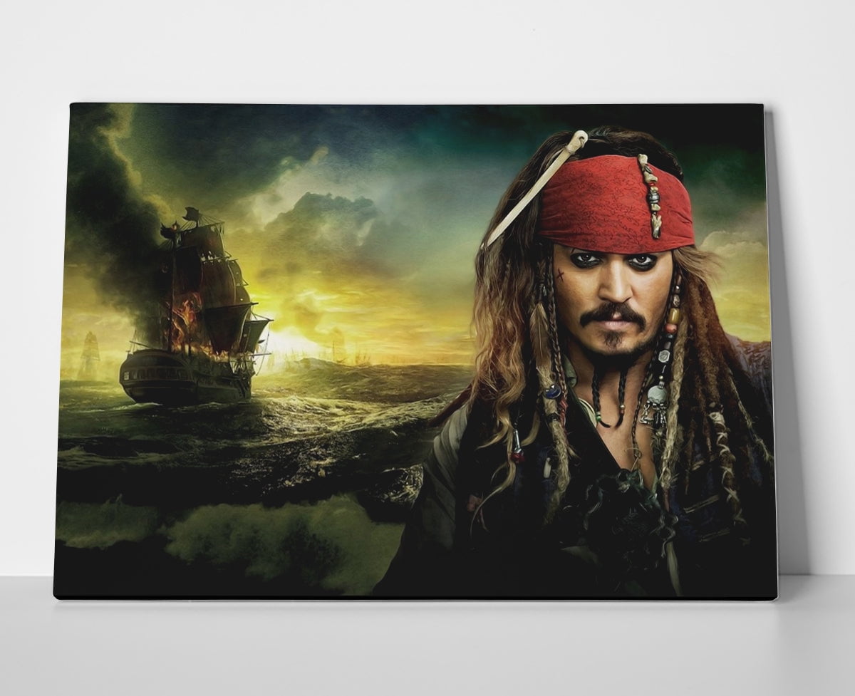 Captain Jack Sparrow Poster or Wrapped Canvas - Walmart.com
