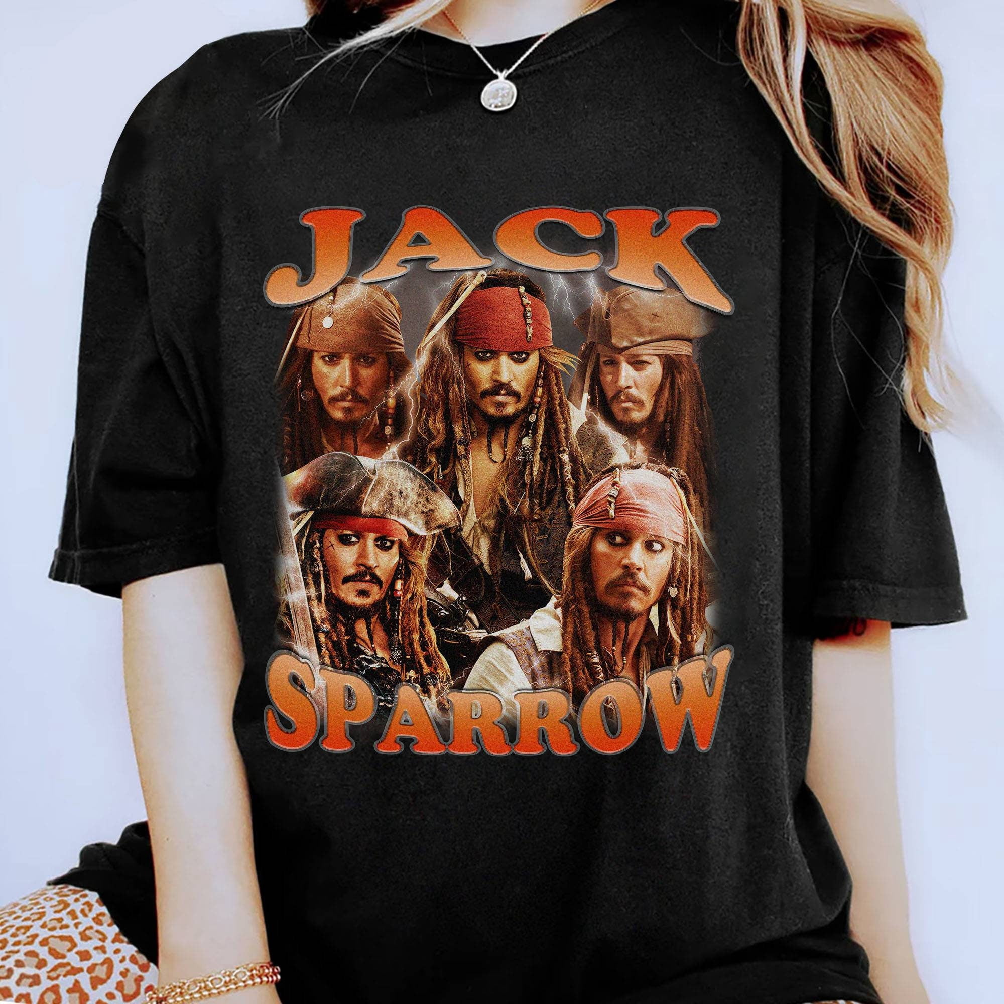 Captain Jack Sparrow Vintage Shirt | Johnny Depp 90s Retro Shirt | Jack ...