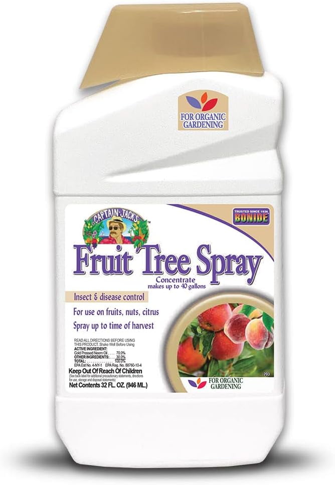 Captain Jack's Fruit Tree Spray, 32 oz Concentrate, Insect & Disease ...